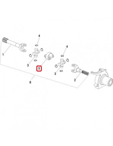 Yoke, Knuckle AGCO Massey Ferguson 3427323M1