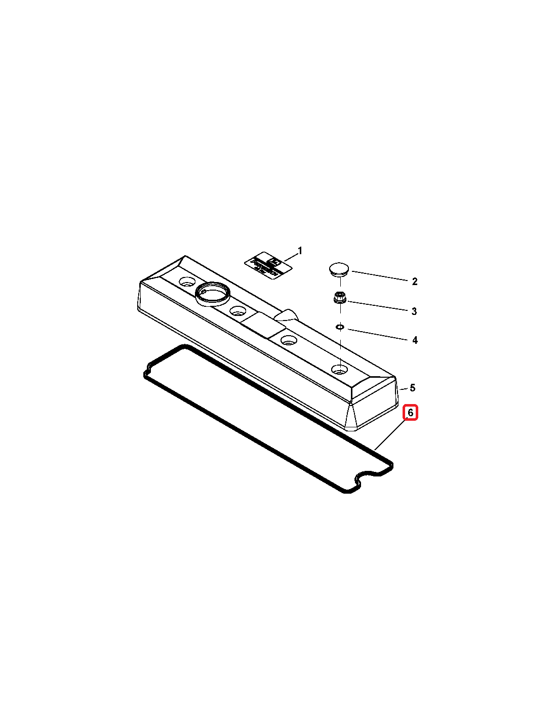 Garnitura Capac Culbutori 4 Cil. John Deere R123542, RE520539, R524480 ...