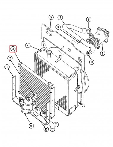 Radiator, Condensator Aer Conditionat Case IH 3402590R91, 3402595R1