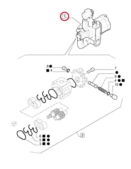 Hydraulic Pump, Transmission 5185294, 51852940, 00950, 567/1/00950