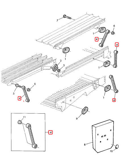 Brat Casa Sitelor 337 mm John Deere AH138230, AH125966