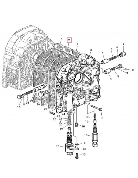 Placa, Capac Transmisie PowrQuad Original John Deere R334170