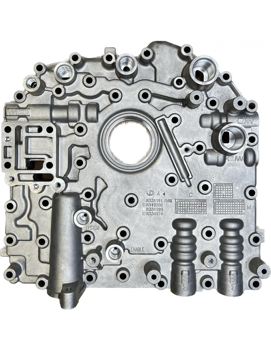Housing, Front Cover And Valves PowrQuad Original John Deere R331190 ...
