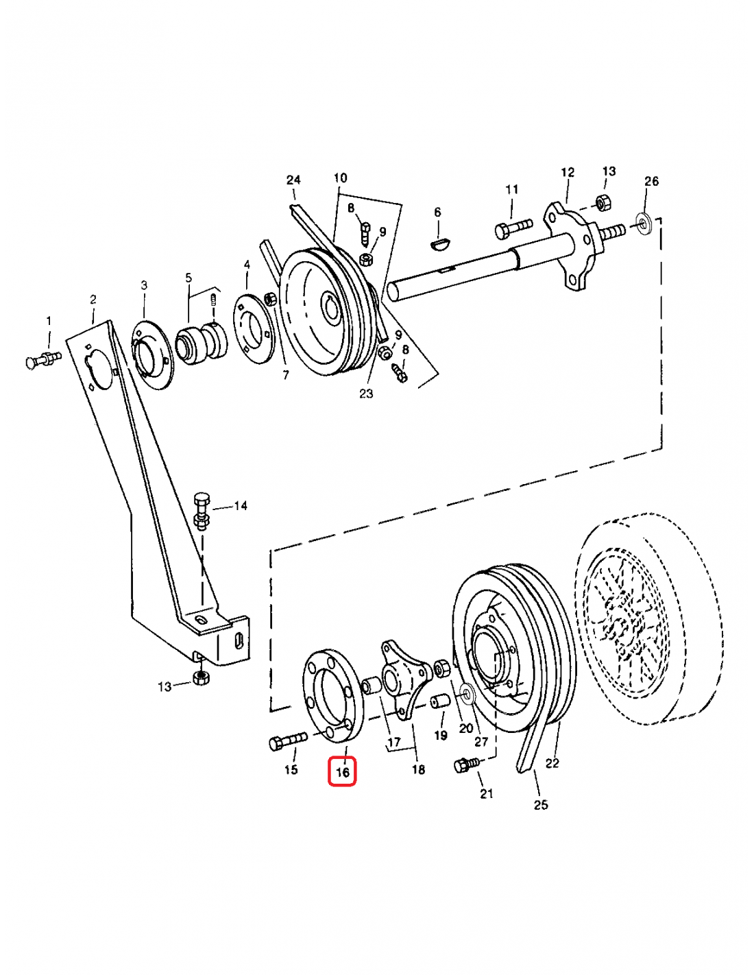 Disk, Engine Fan Drive John Deere AH118443