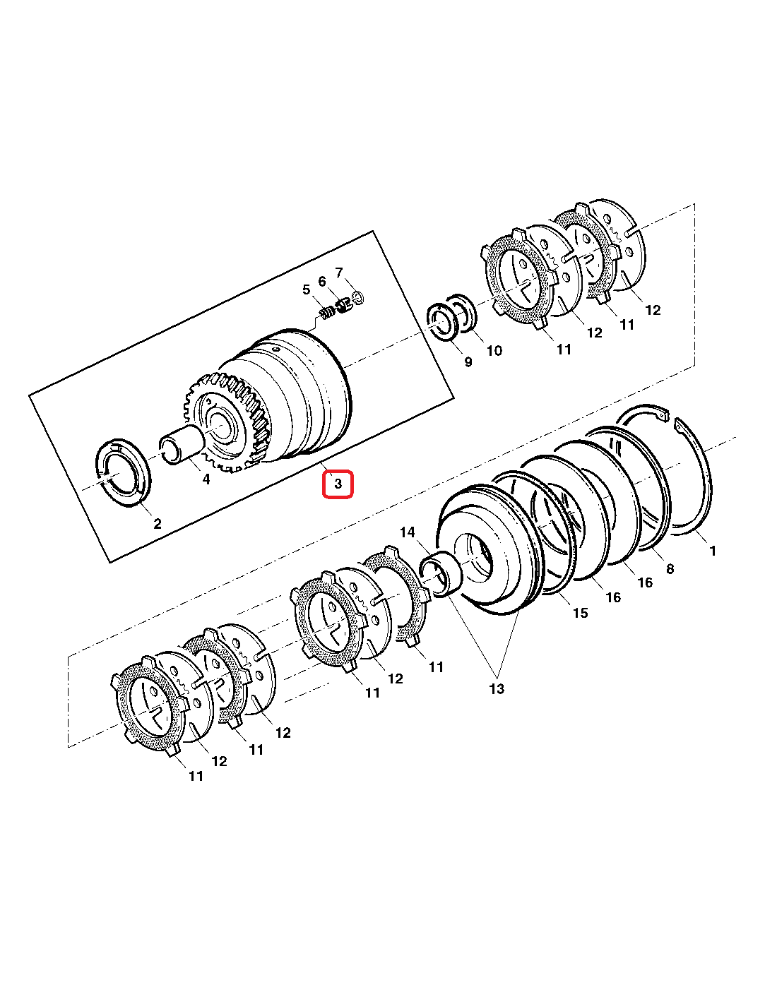 Drum Z 47 Ratio 1 532 John Deere AL161321 L110129 L102567 R79018 drum-z-47-ratio-1-532-john-deere-al161321-l110129-l102567-r79018