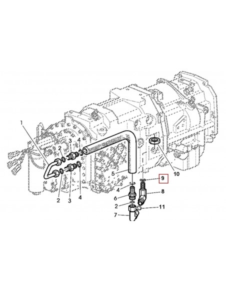 Sealing Ring John Deere L152986, 0634801165