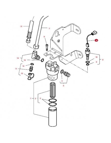 Harness, Front Axle Massey Ferguson 4296403M1