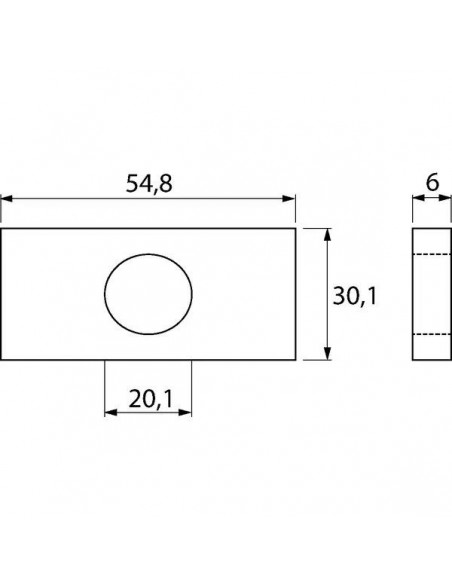 Plate, Lift Link Pin Ø 19 mm John Deere L156665, T26461, JXL156665