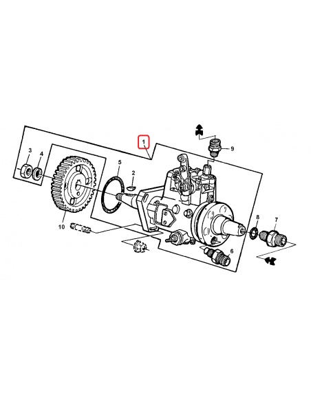 Fuel Injection Pump John Deere RE520494, STANADYNE DB4629-5863, DB46295863