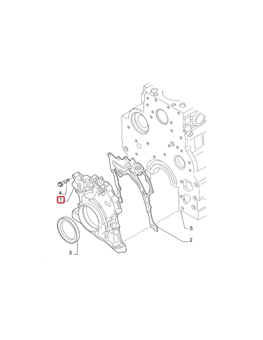 Oil Pump, Engine 2830310, 2830912, 2830913