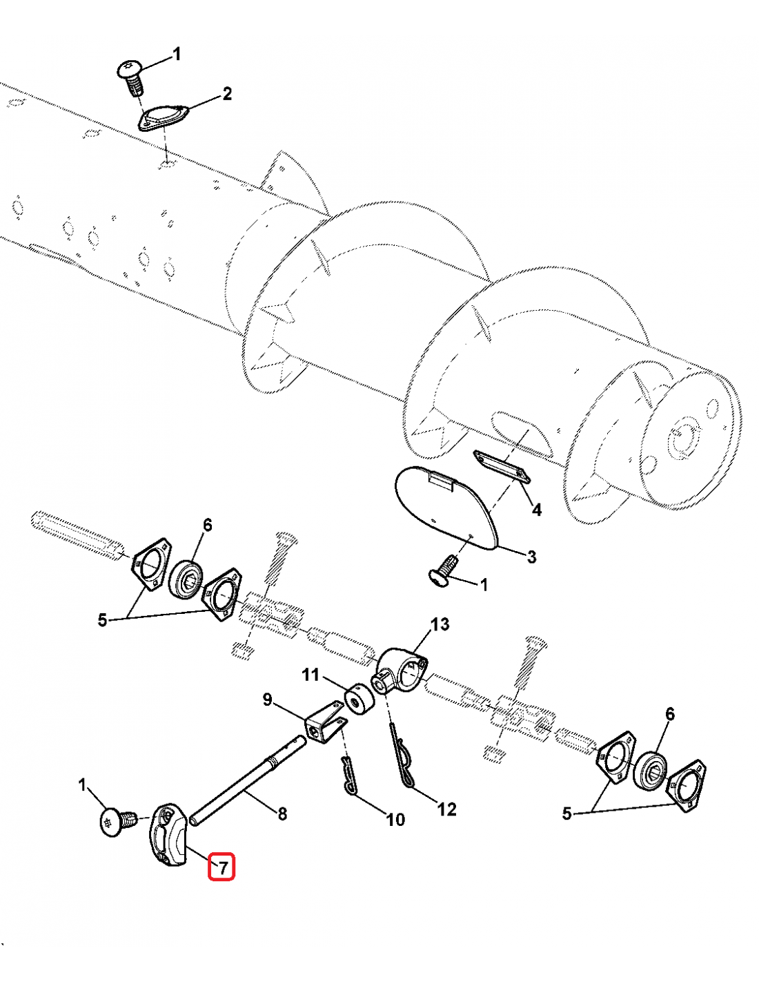 Auger Finger Guide 19x65 mm John Deere H168206, H202409